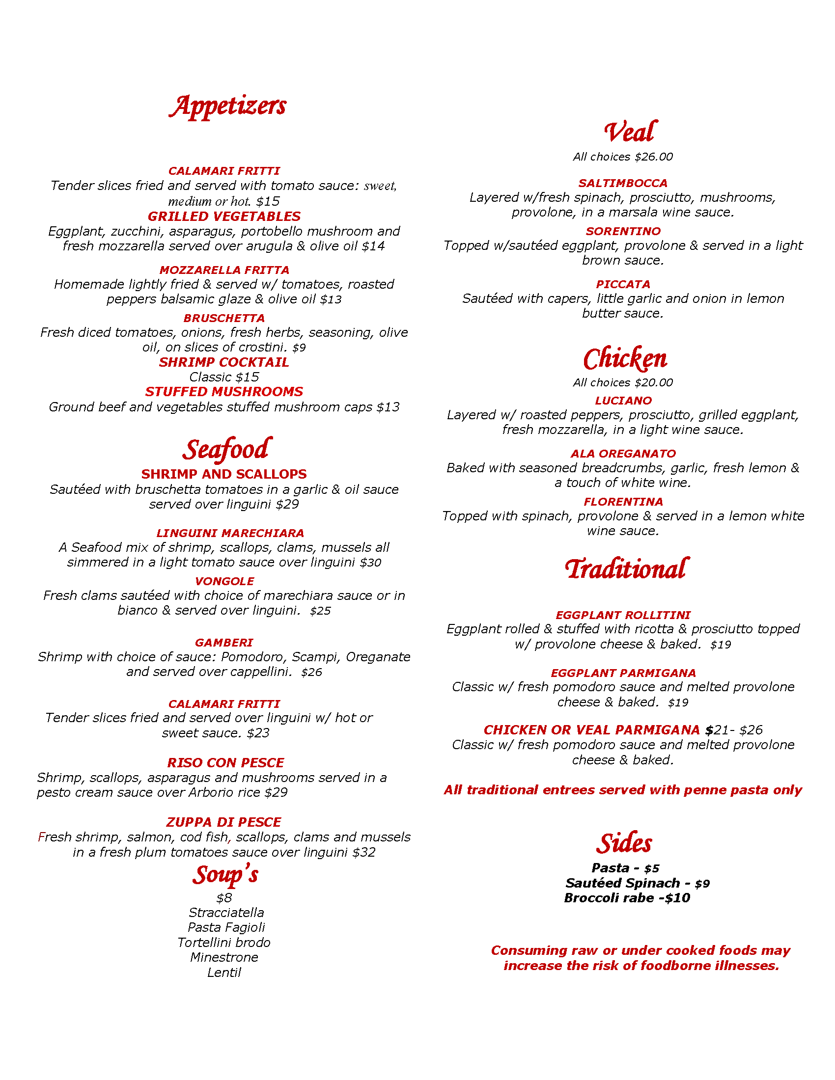 Our Menu – Monicas Restaurant